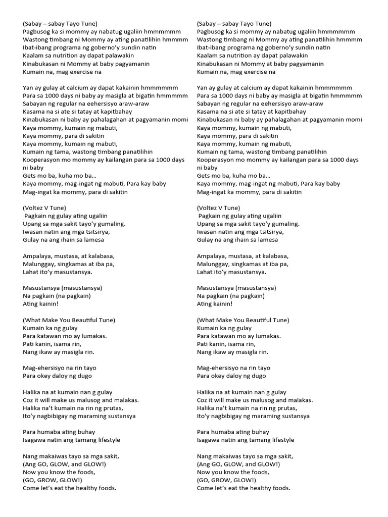 Nutri Jingle | PDF