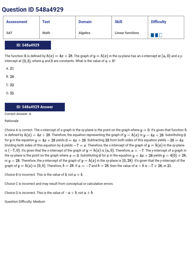 SQB Math | PDF | Function (Mathematics) | Sat