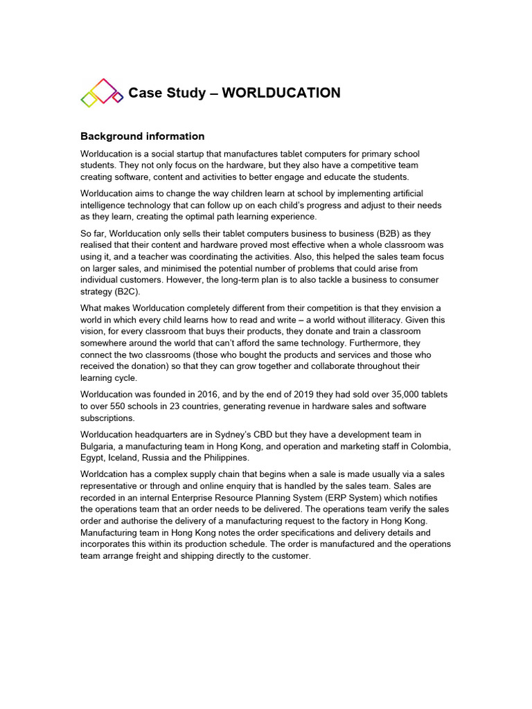 Worlducation: AI-Powered Tablets for Schools | PDF | Procurement ...