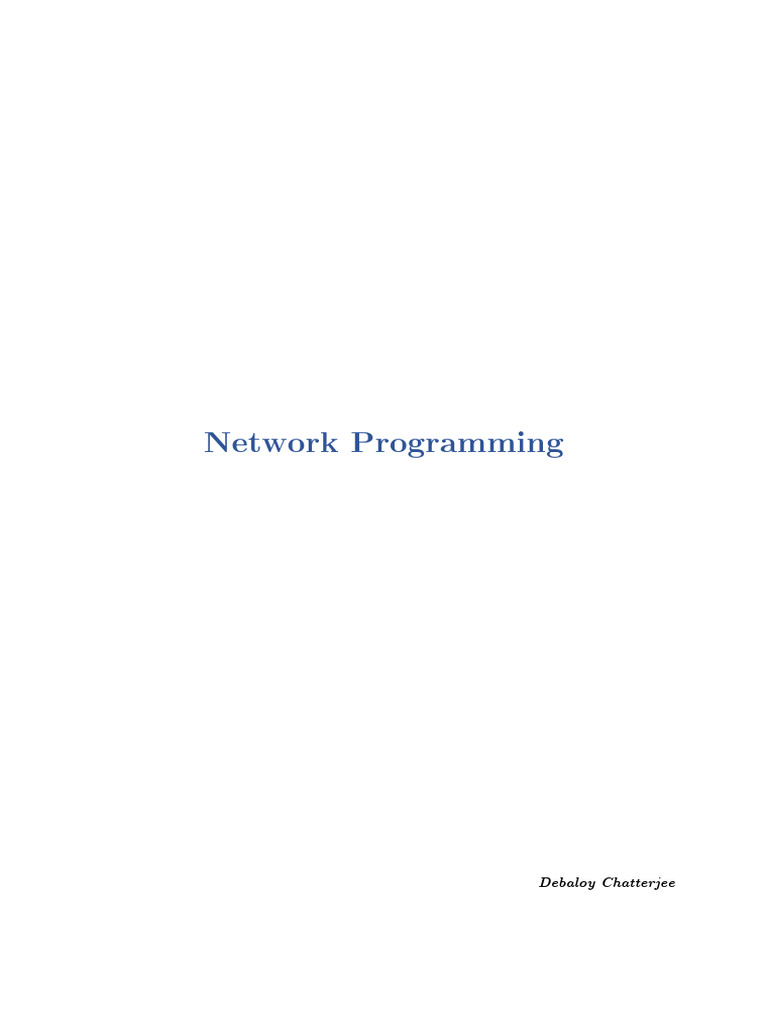 Network Programming | PDF | Port (Computer Networking) | Internet Network Programming | PDF | Port (Computer Networking) | Internet