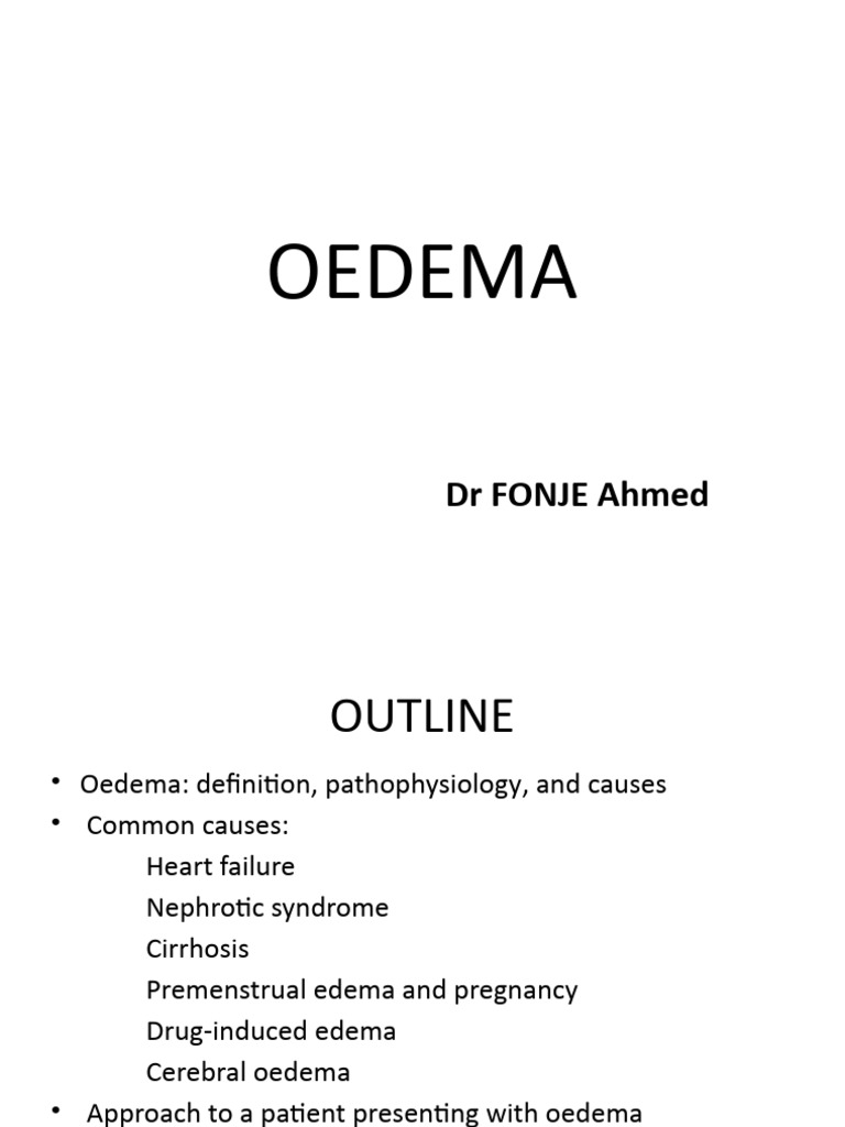 OEDEMA | PDF | Edema | Heart Failure