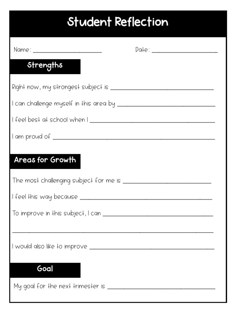 Student Reflection: Strengths | PDF | Career & Growth | Sports & Recreation