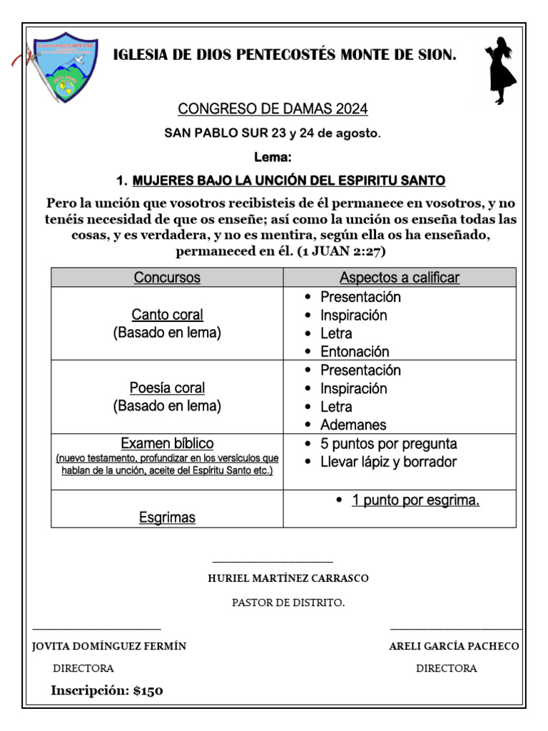 Congreso de Damas 2024 | PDF