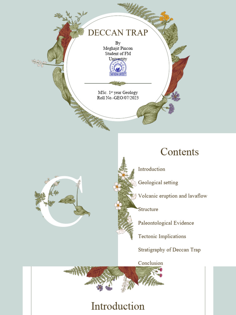 Deccan Trap (Meghajit Pincon) | PDF | Basalt | Volcano