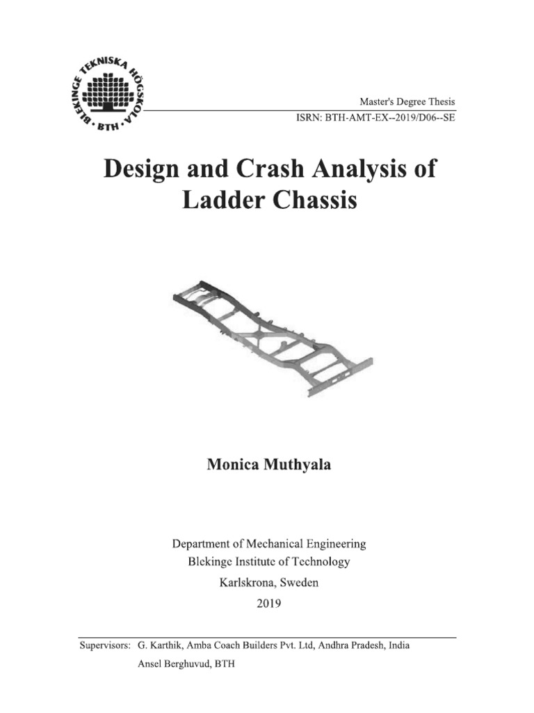 4 - Design and Crash Analysis of Ladder Chassis | PDF