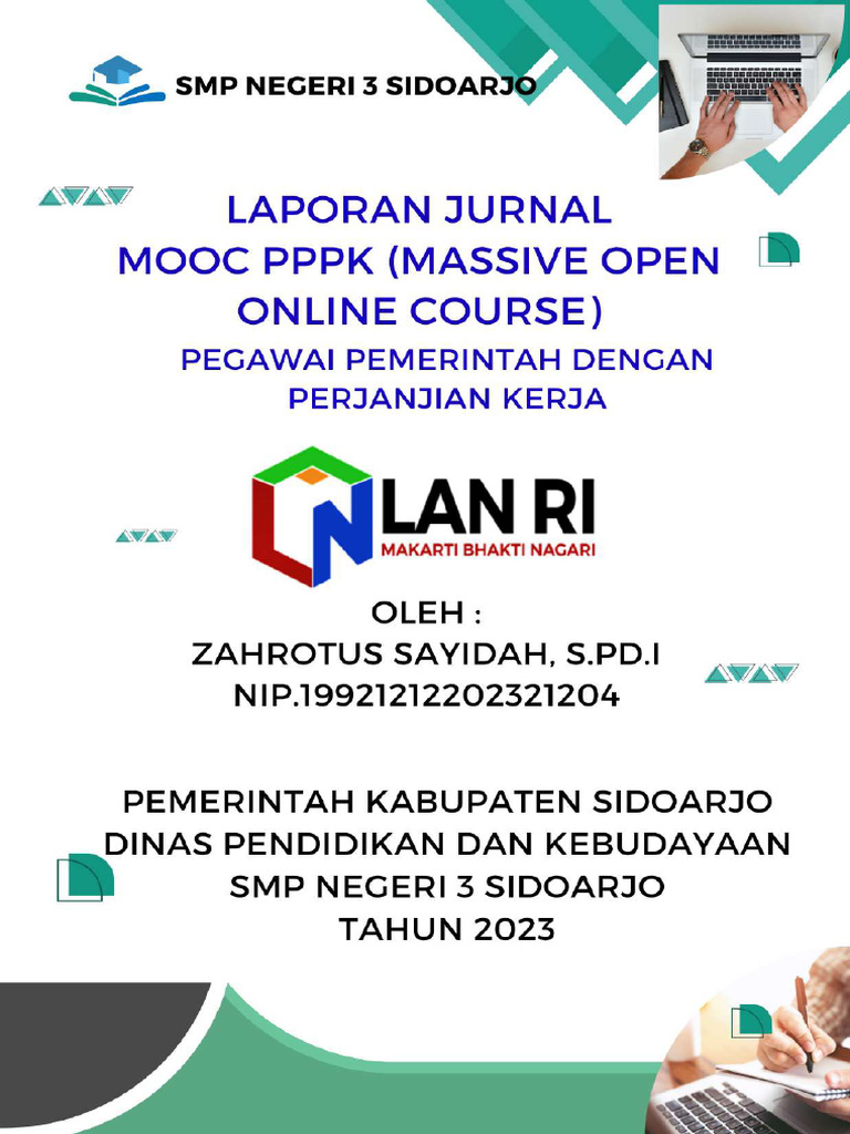 Putih Hijau Modern Sampul Modul Pelatihan Dokumen A4 | PDF