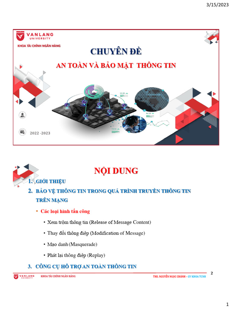 An Toan Bao Mat Thong Tin Finnal | PDF