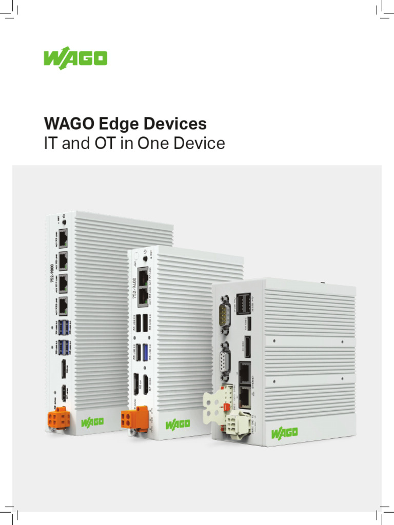 Wago Edge Devices Brochure | PDF | Programmable Logic Controller ...