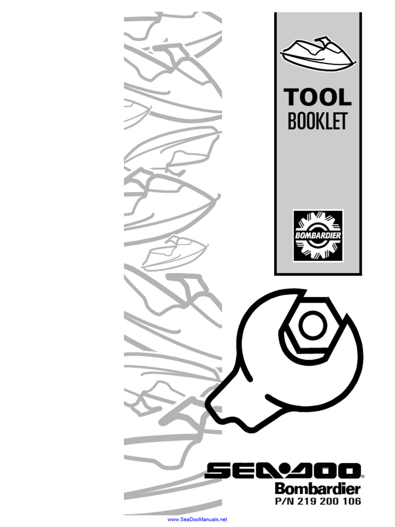 1997 Seadoo Tool Kit Book | PDF | Mechanical Engineering | Machines