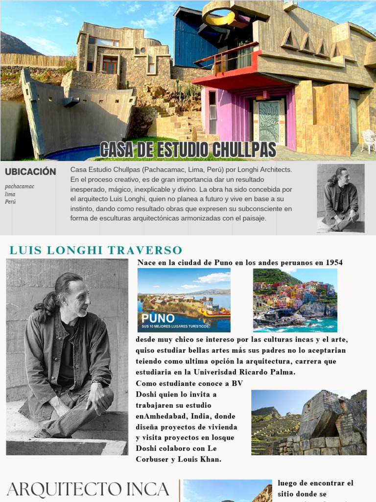 Casa Chullpas: Diseño de Luis Longhi | PDF | Imperio Inca | Perú