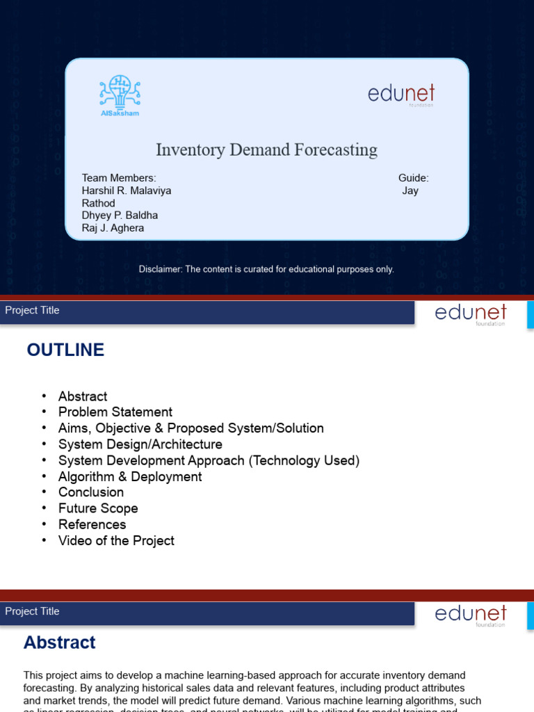 Inventory Demand Forecasting | PDF | Forecasting | Machine Learning
