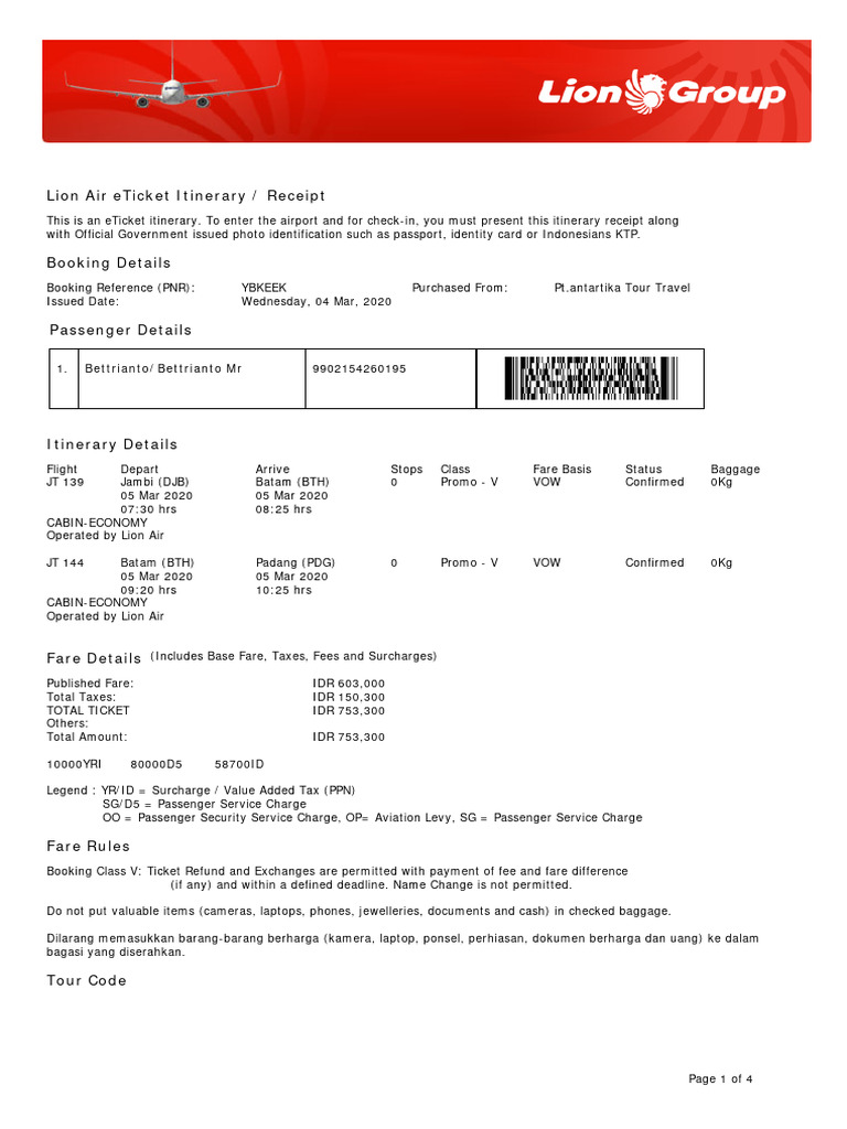 Bettrianto DJB-PDG 5 Mar | PDF | Transport Companies | Aviation