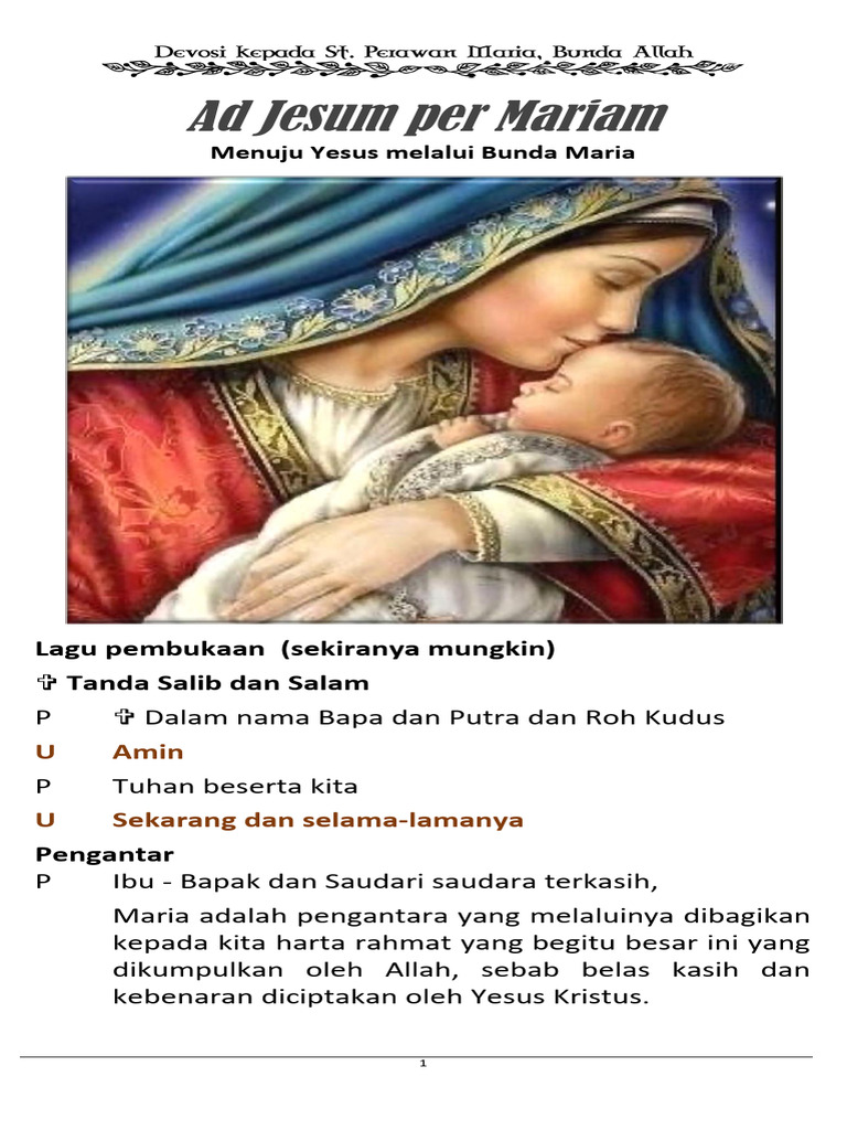 1 Devosi Ad Jesum Per Mariam | PDF
