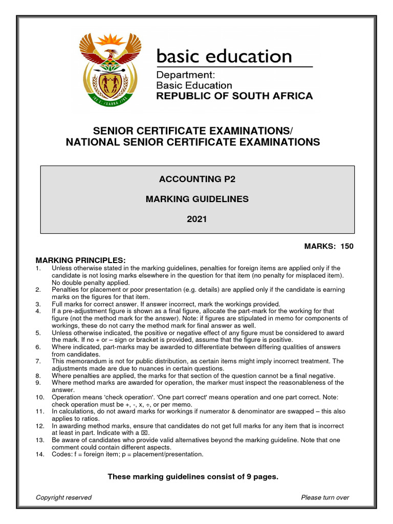 Accounting P2 May-June 2021 MG Eng | PDF | Stocks | Value Added Tax