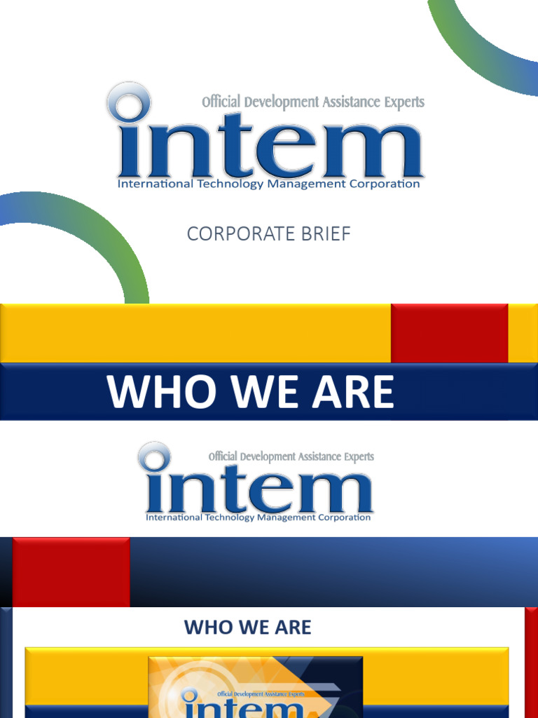 Intem Corporate Brief Slides | PDF | Consultant | Governance