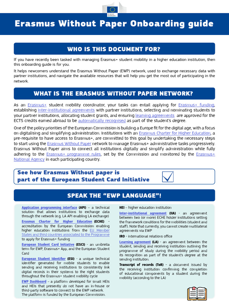 Erasmus Without Paper Onboarding Mar24 - en | PDF | European Union ...