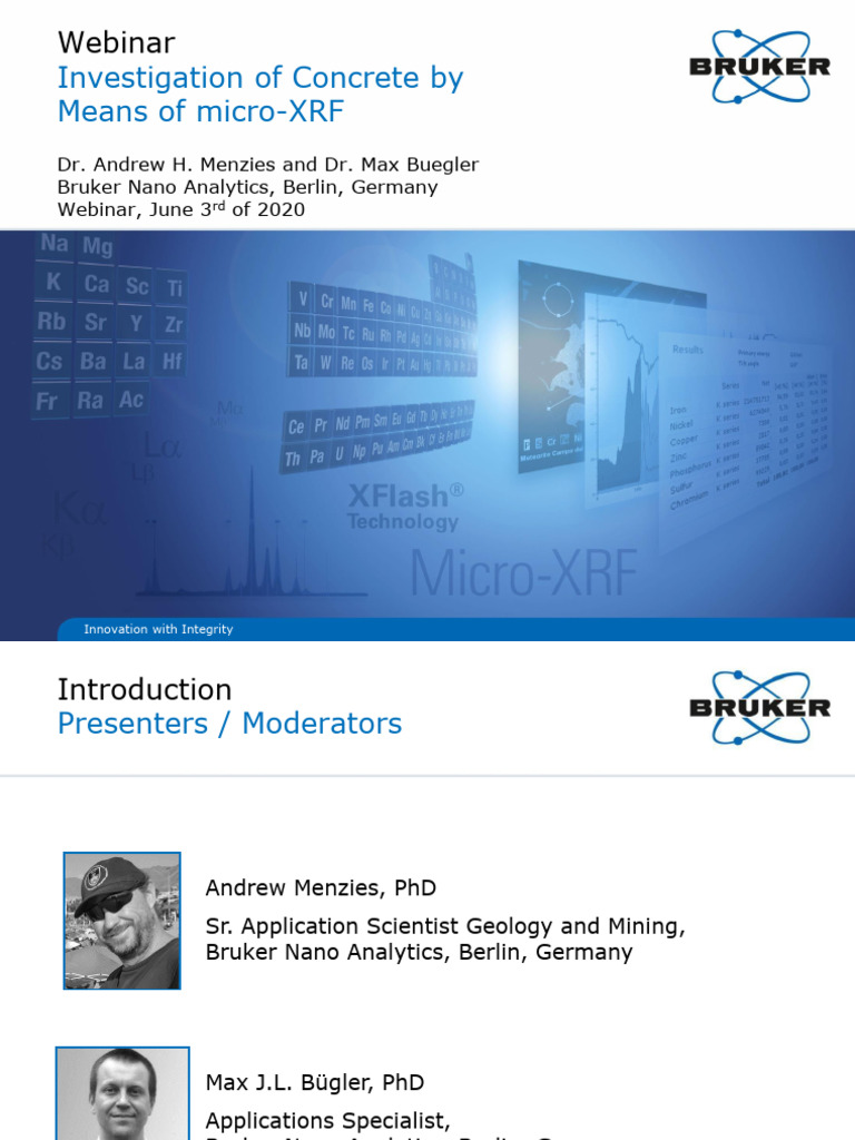 Bruker MXRF WBNR Investigation of Concrete | PDF | Energy Dispersive X Ray Spectroscopy ...