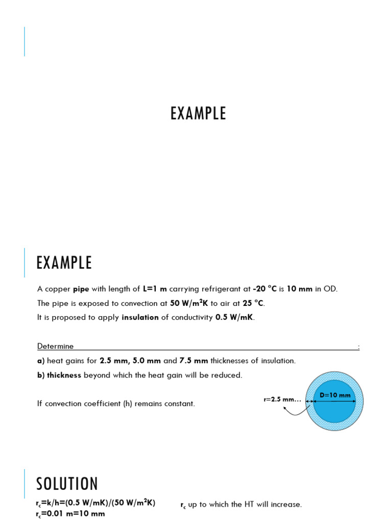 Heat Gain Analysis for Insulated Copper Pipe | PDF | Teaching Methods ...