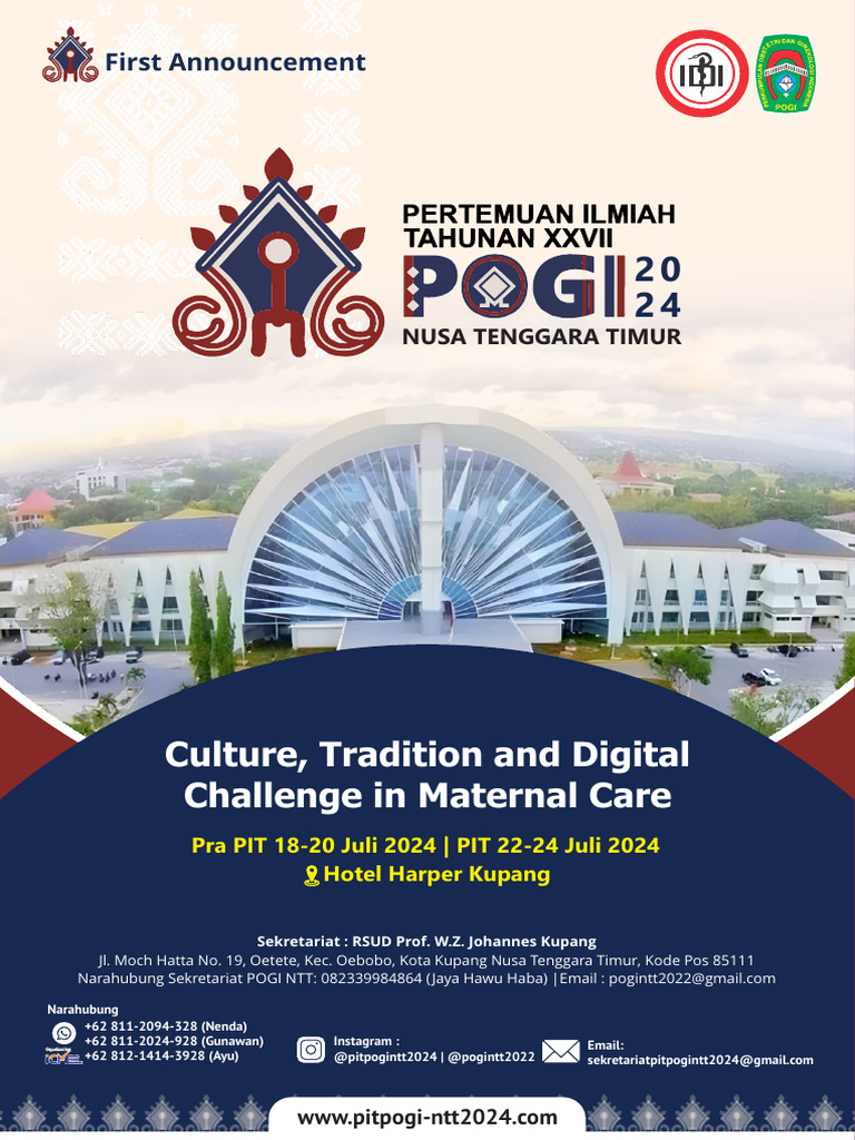 First Announcement Pit Pogi Xxvii Kupang 2024 7 Maret 2024 | PDF
