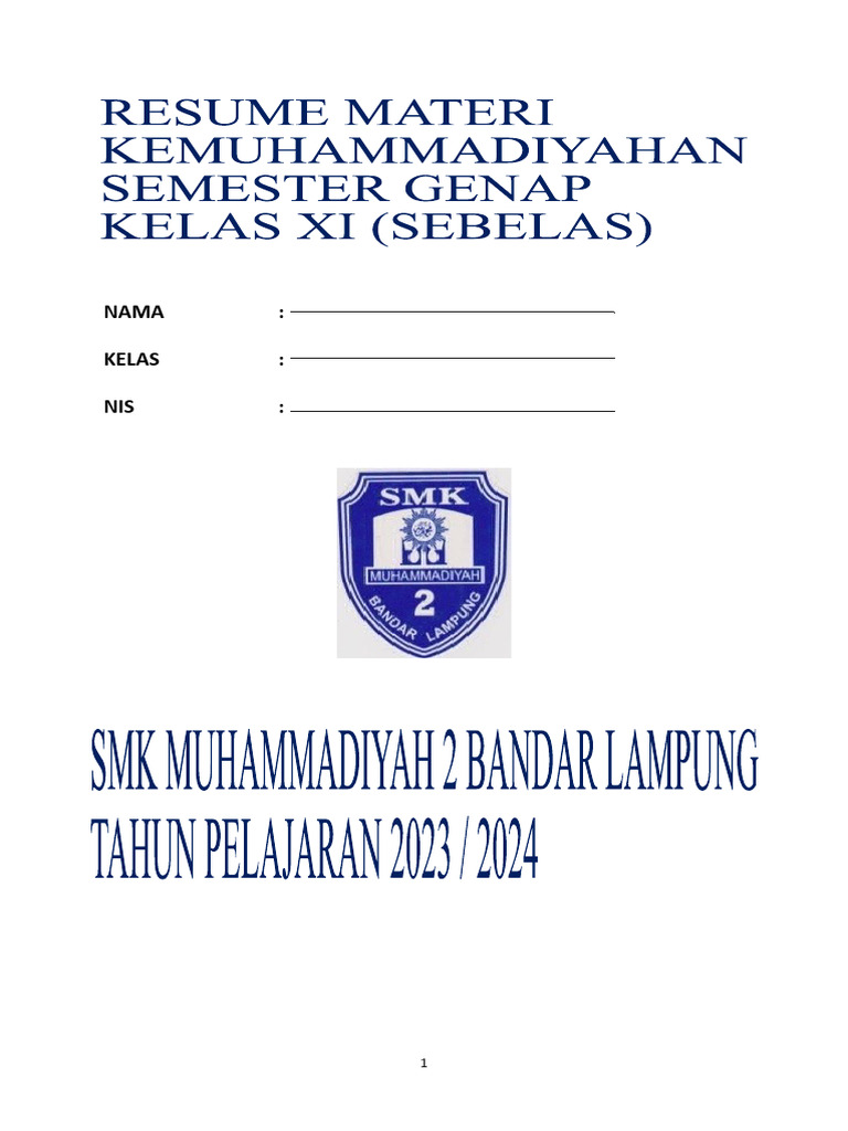 Materi KMD KLS Xi SMT Genap TP 2023 2024 | PDF