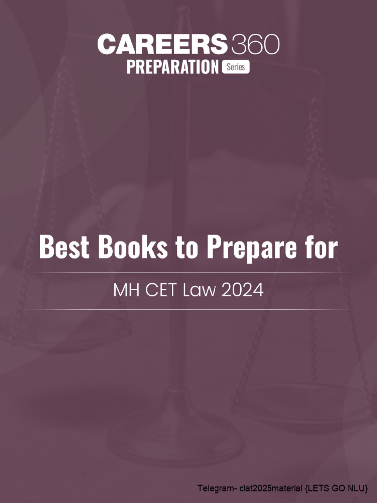 Best Books To Prepare For MH CET Law 2024 - Watermark | PDF