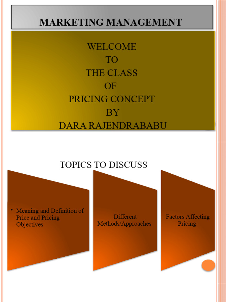 Understanding Pricing Objectives in Marketing | PDF | Pricing | Prices