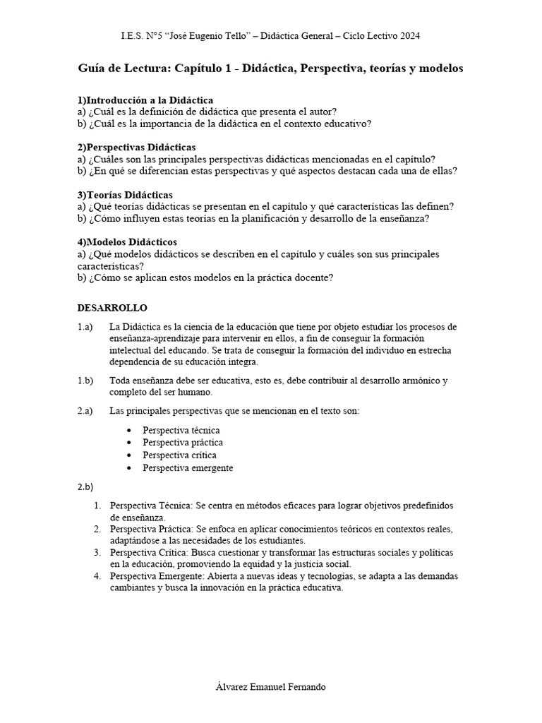 Guía de Lectura | PDF | Enseñando | Aprendizaje