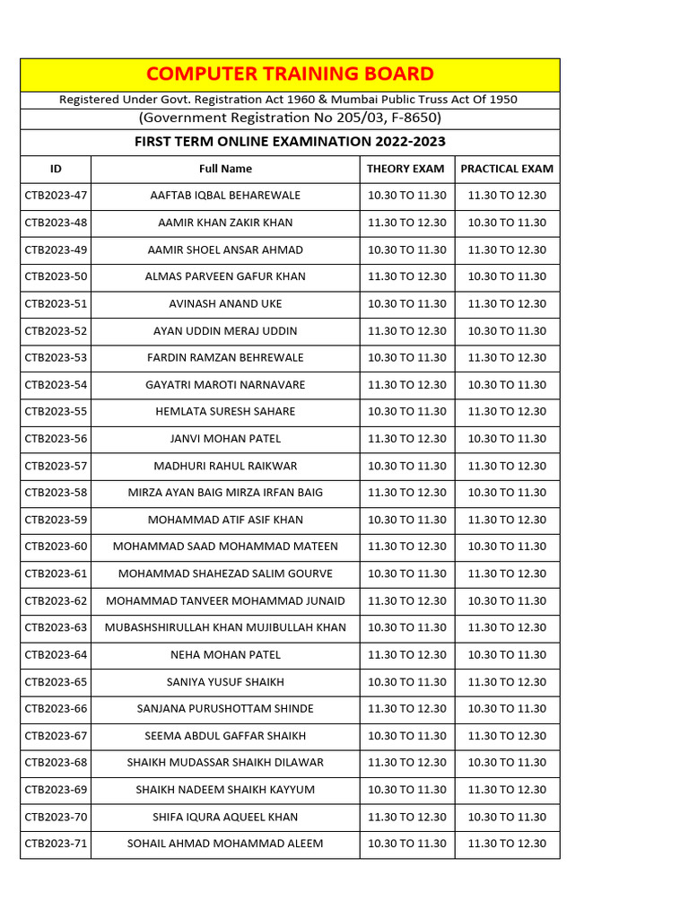 Addmission Form 2023 FIRST TERM PRINT 1 | PDF