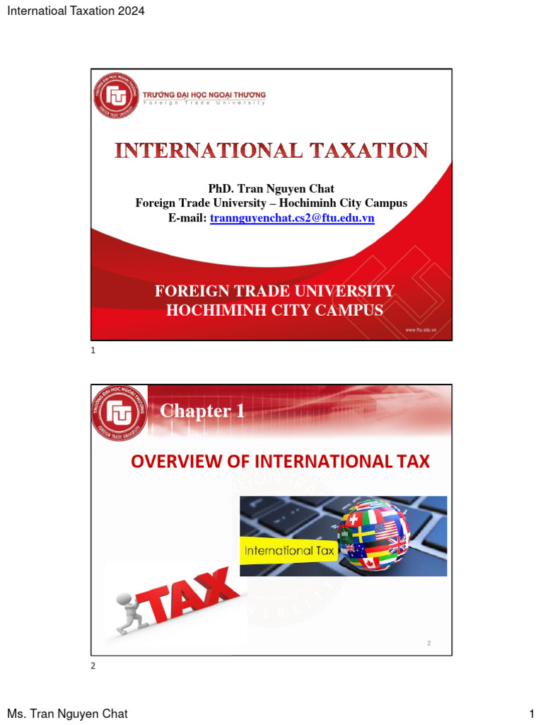 International Taxation Overview 2024 | PDF | Taxes | Value Added Tax
