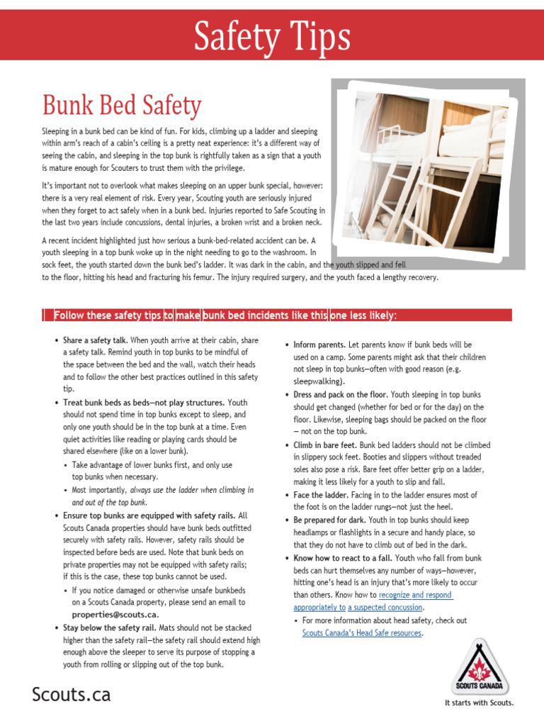 Bunk Bed Safety | PDF | Bed