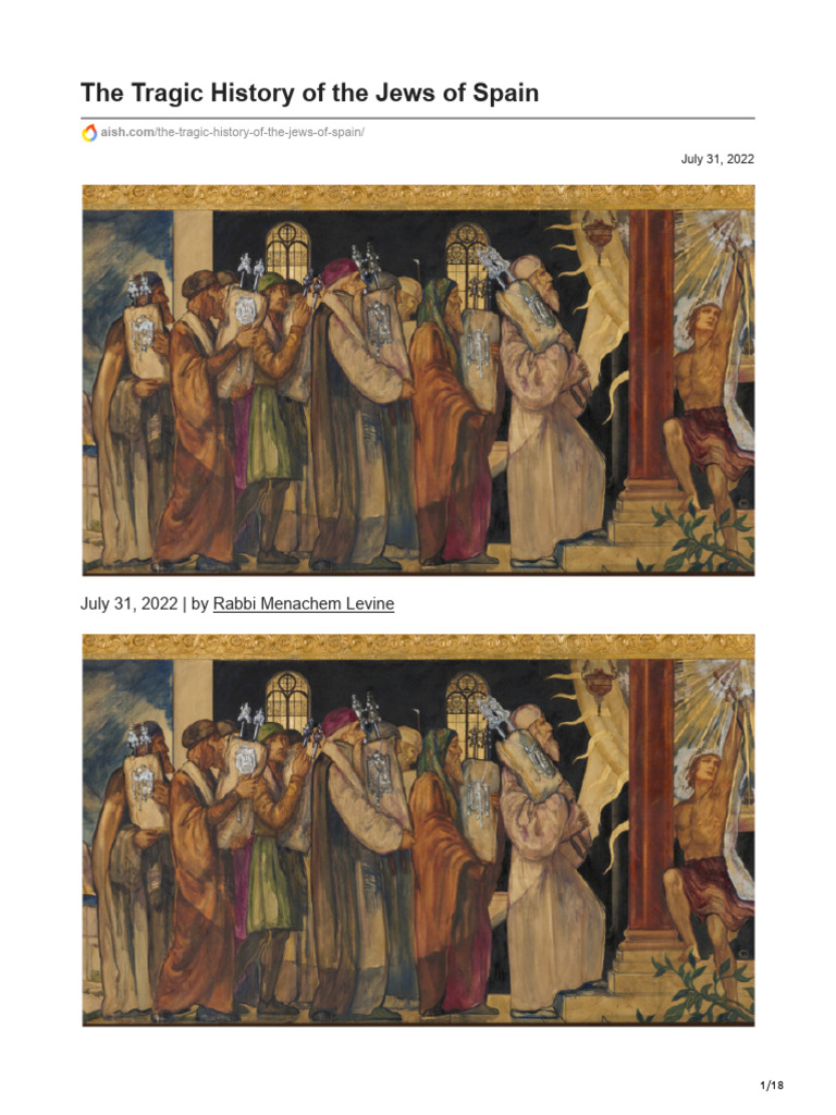 The Tragic History of The Jews of Spain | PDF | Jews | Spanish Inquisition