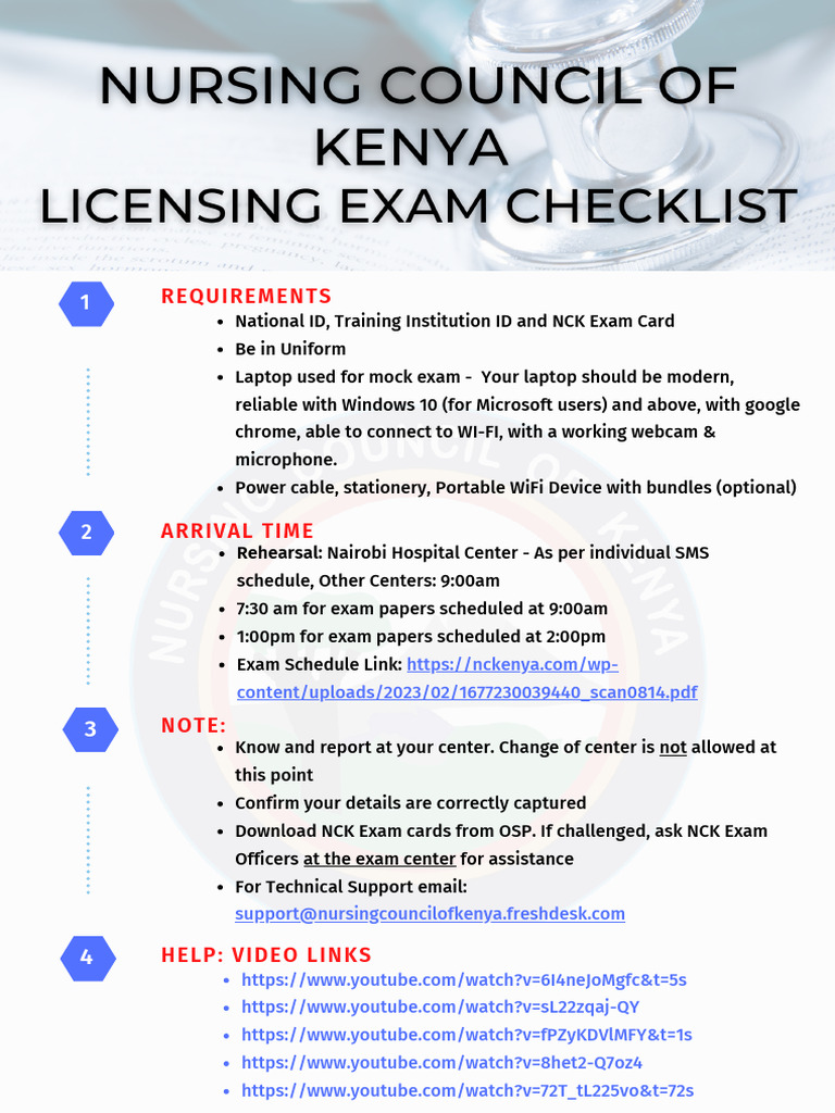 NCK Licensing Information Sheet | PDF