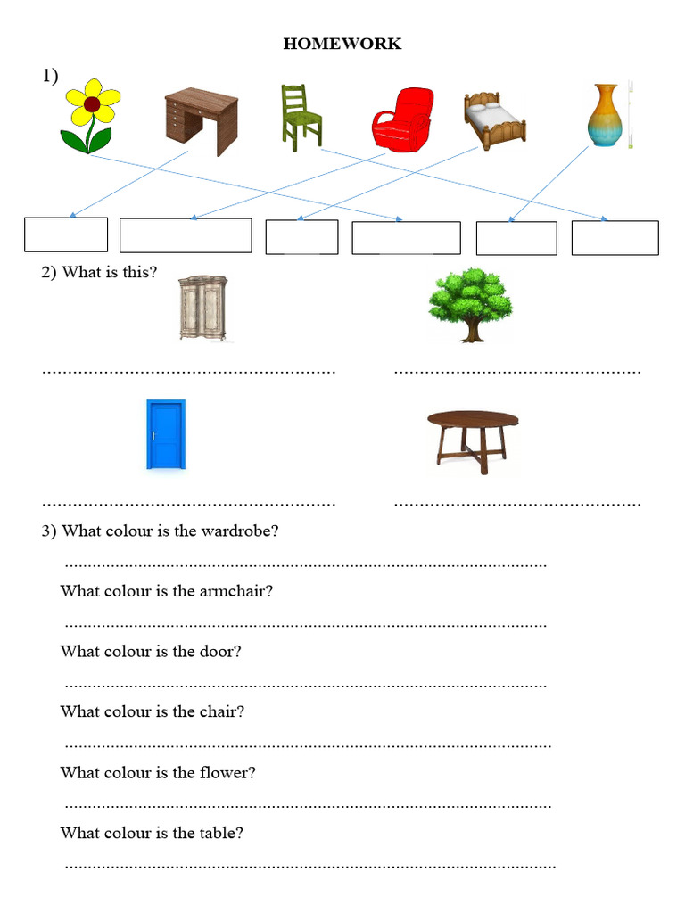 Color Identification Homework Exercise | PDF | Home & Garden