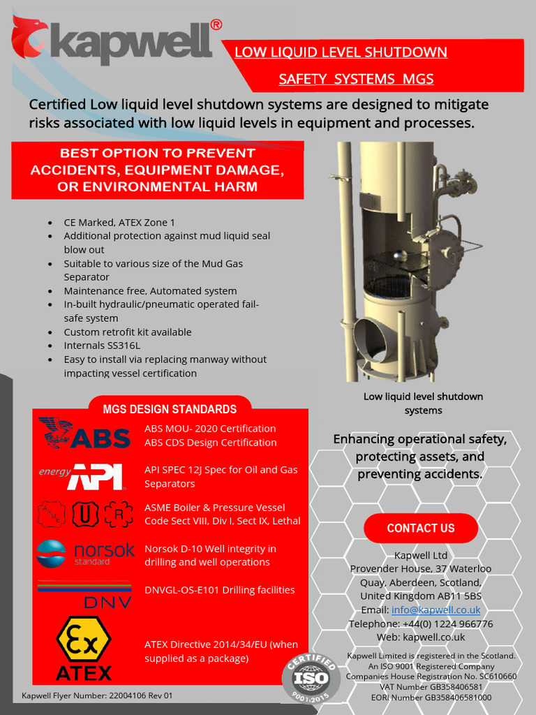 Rev 01 Low Liquid Level Shutdown System1 | Download Free PDF | Gases