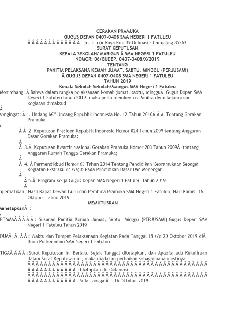 Gerakan Pramuka | PDF