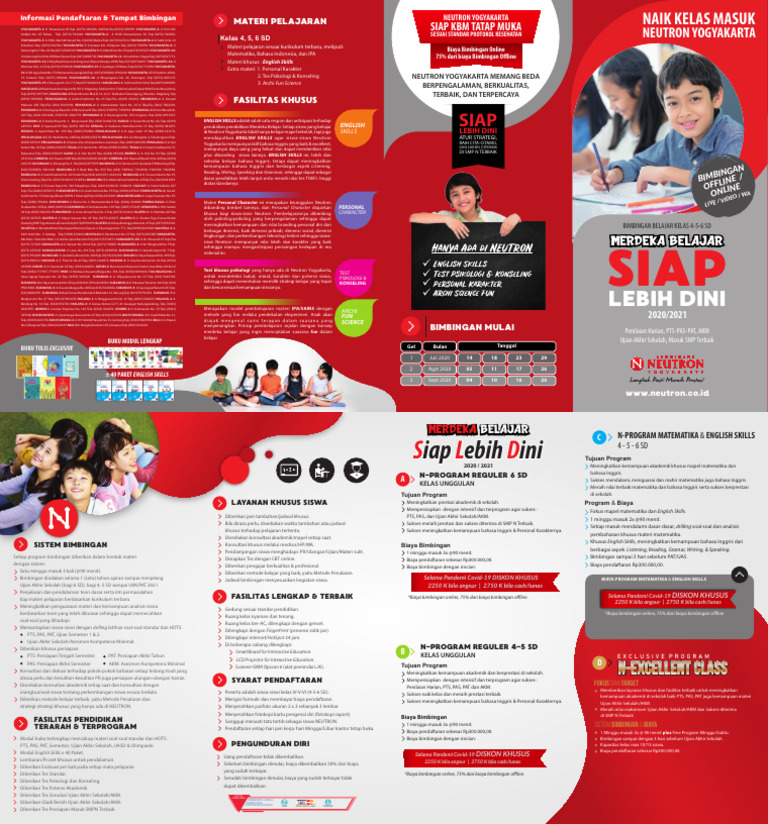 Brochure Merdeka-Belajar SD Juni Mat English-Skill | PDF