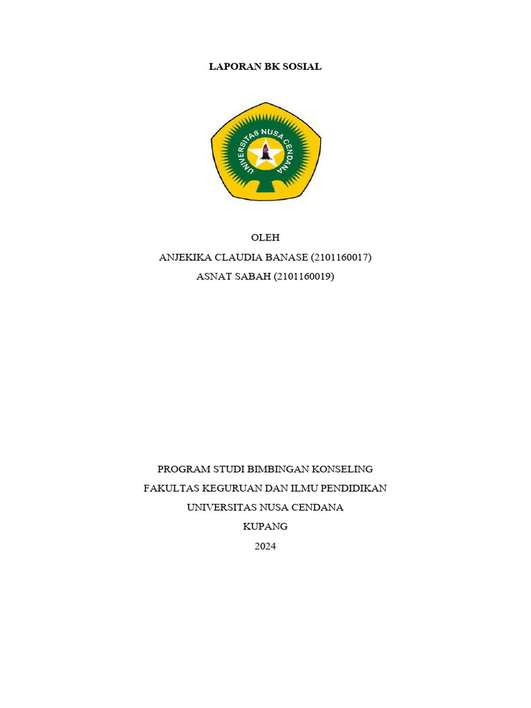 Laporan Konseling Indv. Yana Sogen | PDF | Karier & Perkembangan