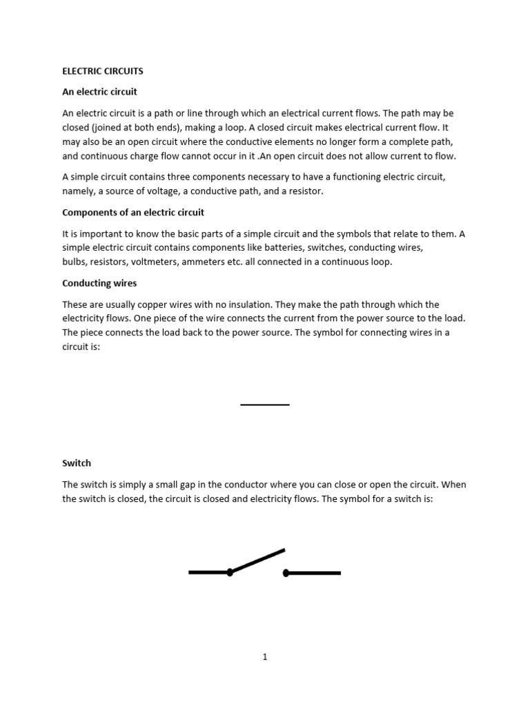 Topic 11-Electric circuits | PDF | Electrical Resistance And ...