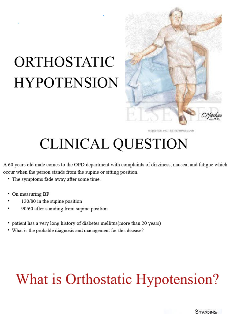 Orthostatic Hypotension: Diagnosis & Management | PDF | Blood Pressure ...