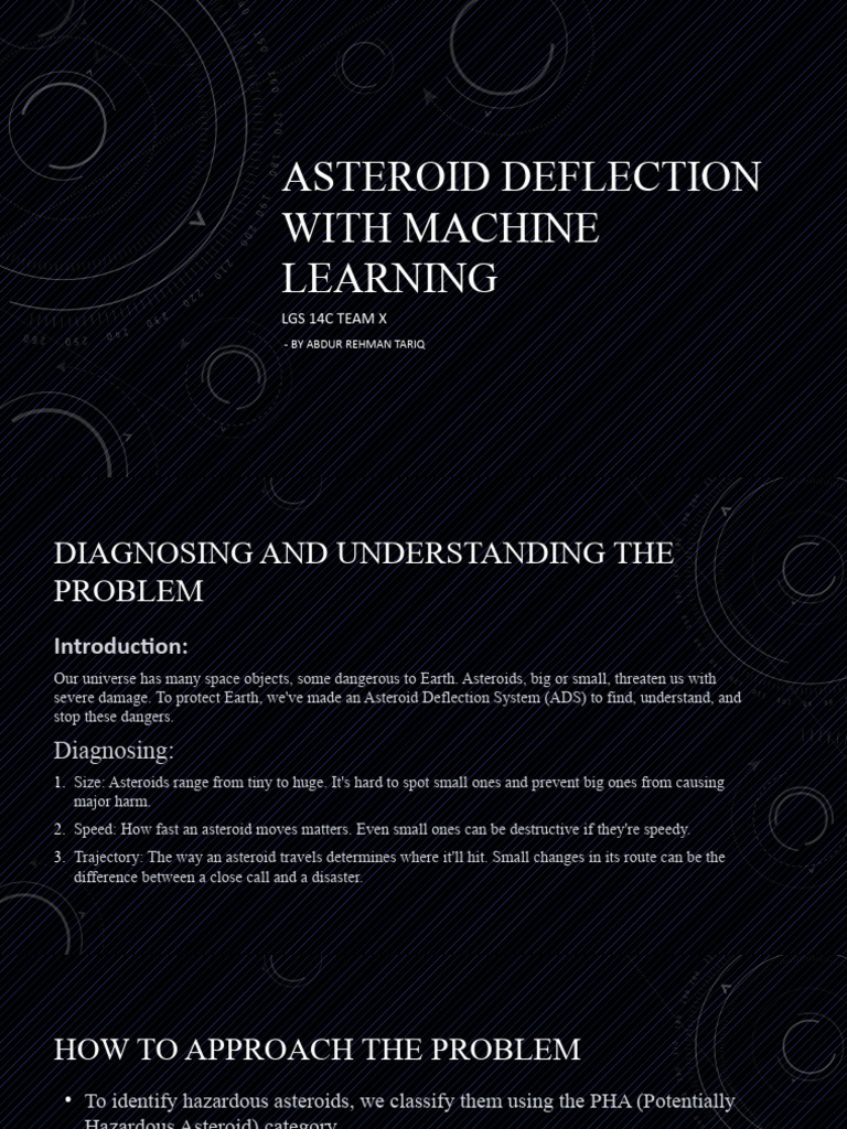 Machine Learning for Asteroid Deflection | PDF | Asteroid | Orbit