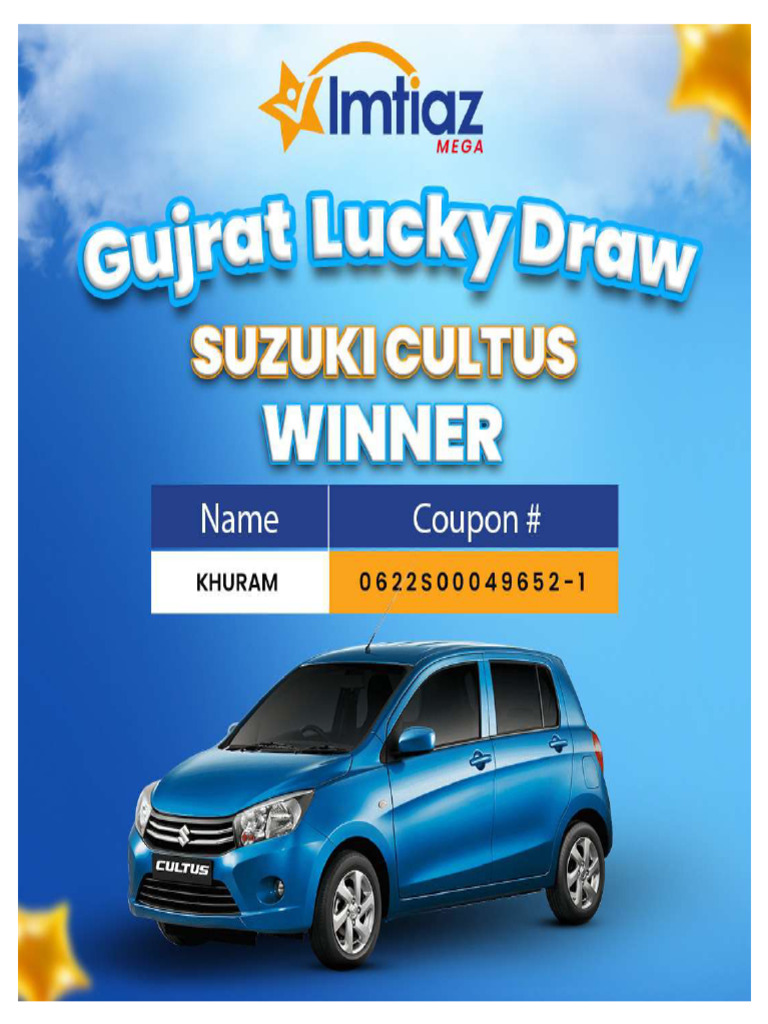 Lucky Draw Winner 1 | PDF