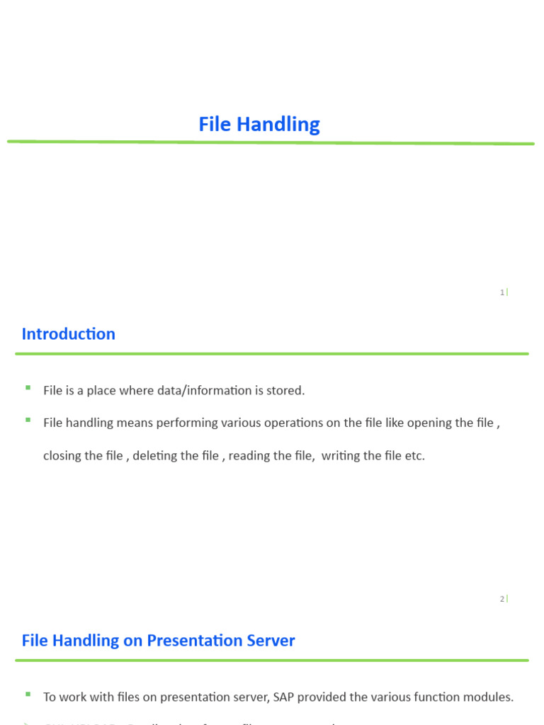File Handling | PDF File Handling | PDF
