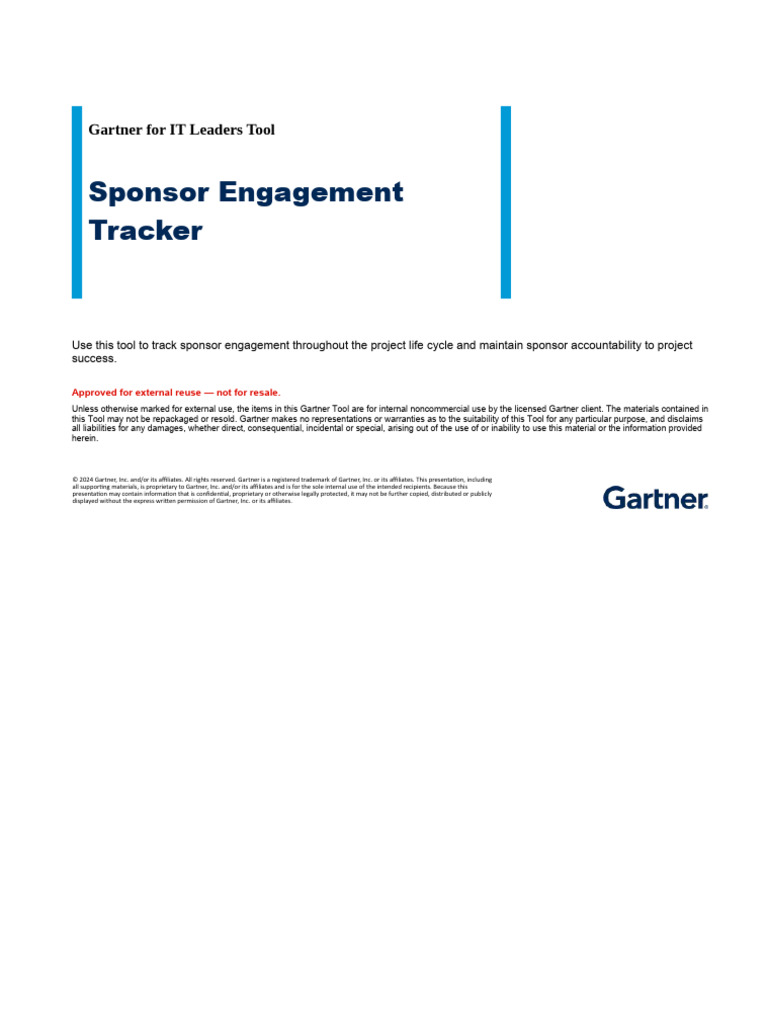 Sponsor Engagement Tracker | PDF | Business