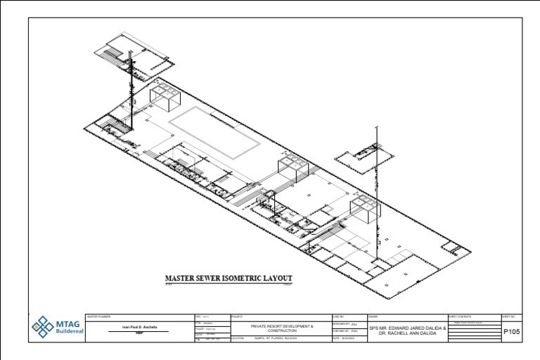 Master Sewer Isometric Layout: Sps Mr. Edward Jared Dalida & Dr ...