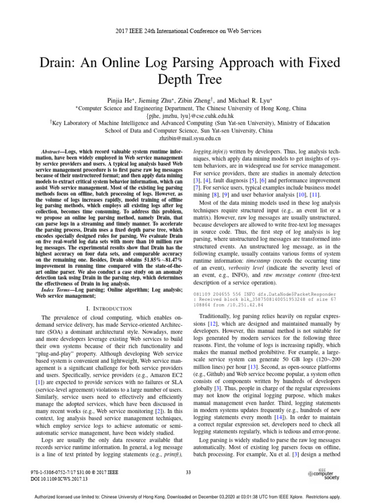 Phe Icws2017 Drain | PDF | Parsing | Accuracy And Precision