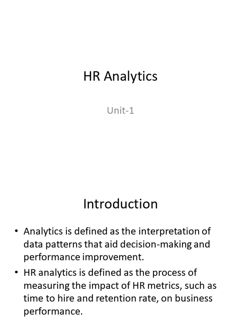 HRA unit_1 | PDF | Analytics | Human Resource Management