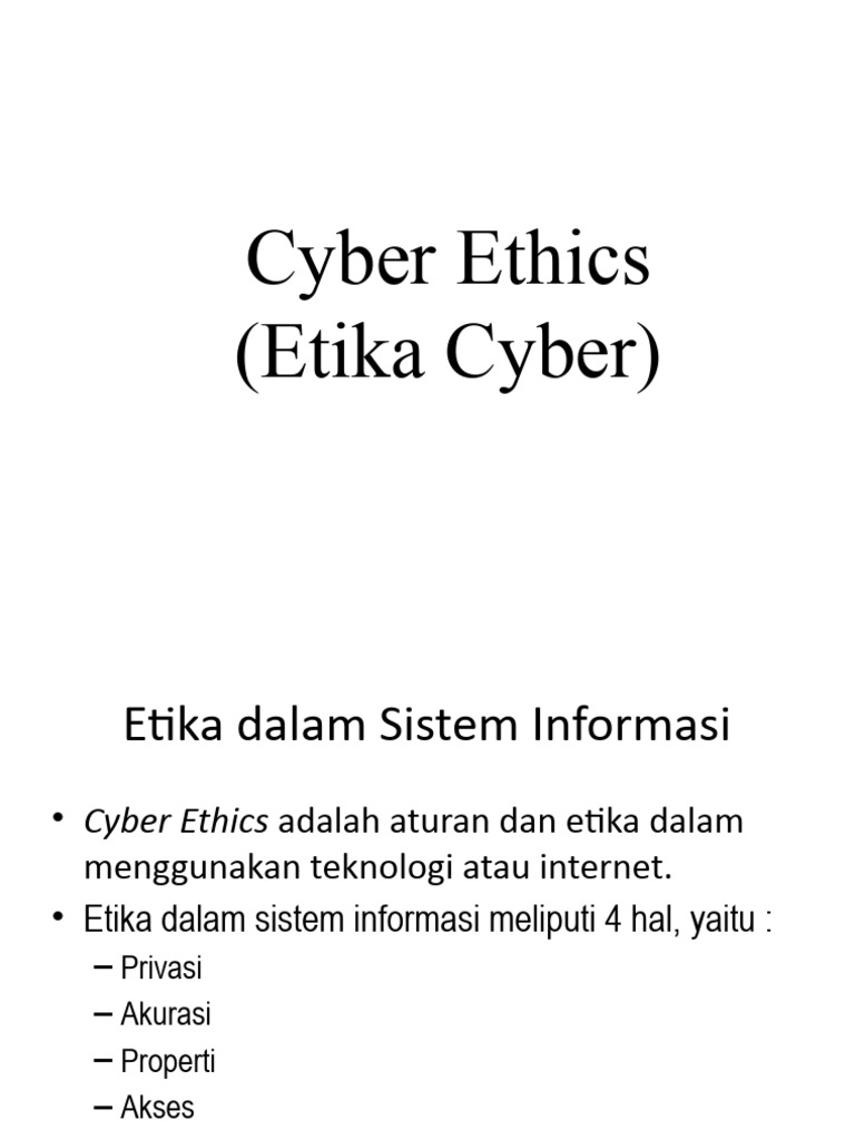 Cyber Ethics | PDF