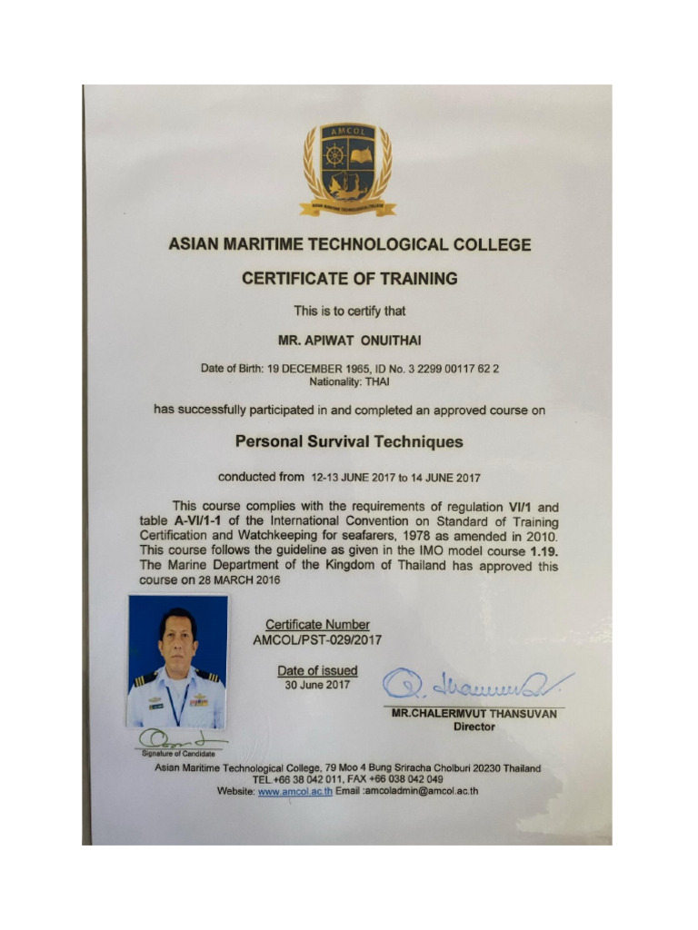 Personal Survival Techniques | PDF