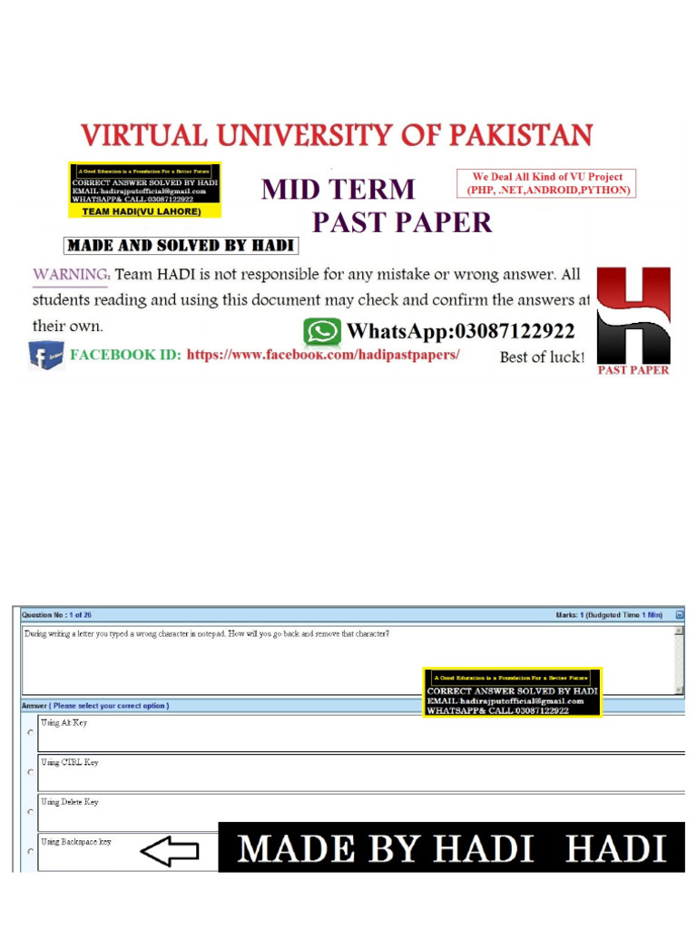 Cs001 Midterm File 4 Solved by Team Hadi | PDF
