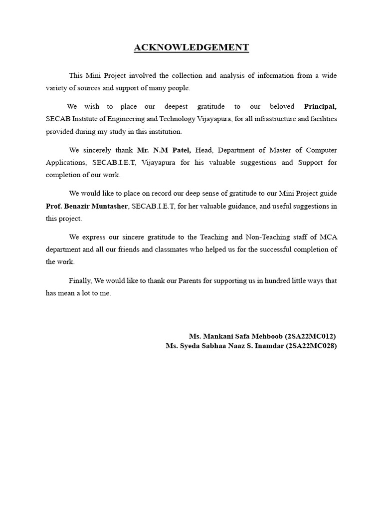 Iot Acknowledgement | PDF | Computing | Engineering